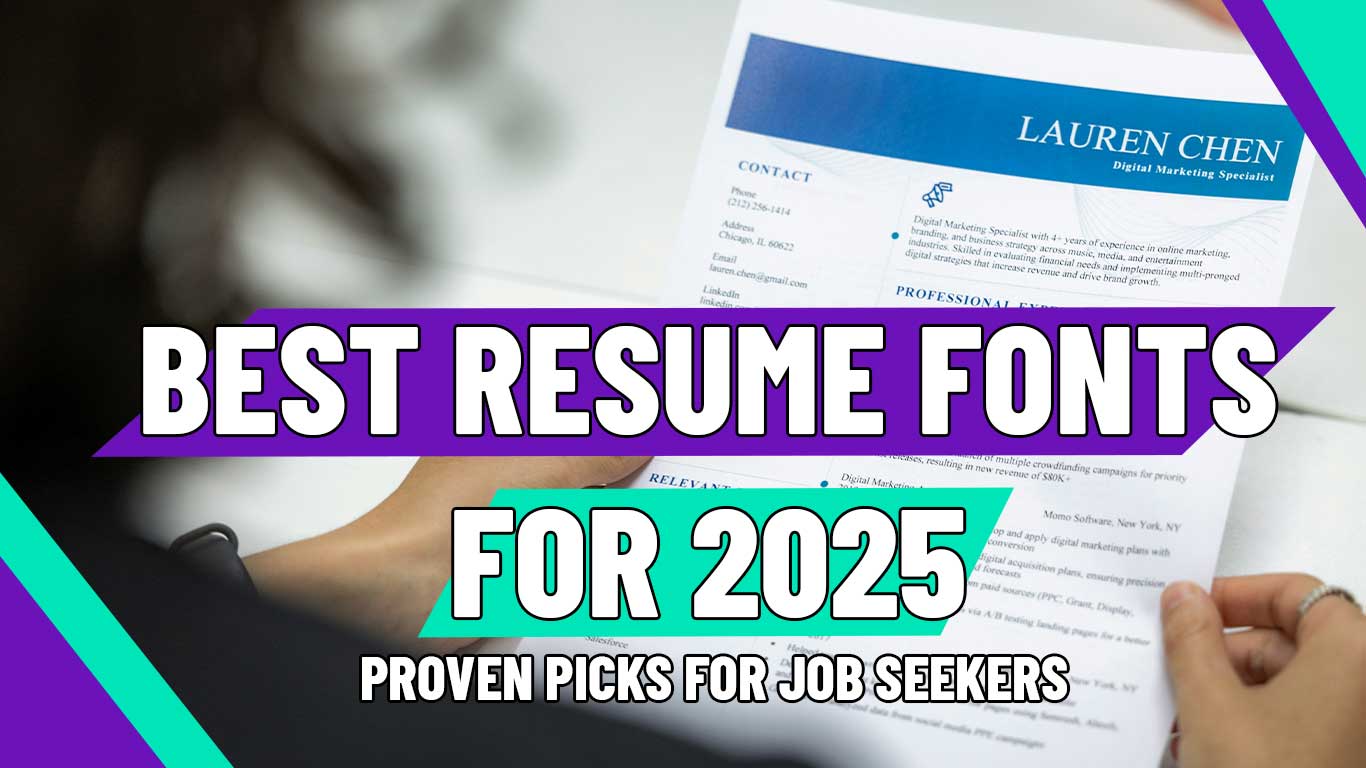 Best Resume Fonts 2025 | Career Success Tips